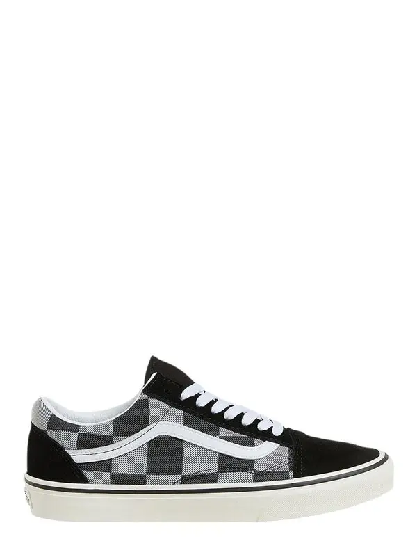VANS Old Skool Checkerboard Sneakers - Black