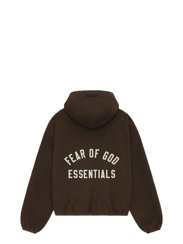 Fear Of God Brushed Hooded Bomber - Brown