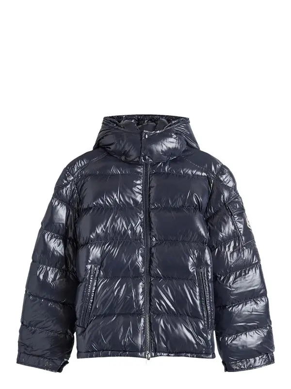 Moncler Maya Hooded Puffer Jacket - Blue