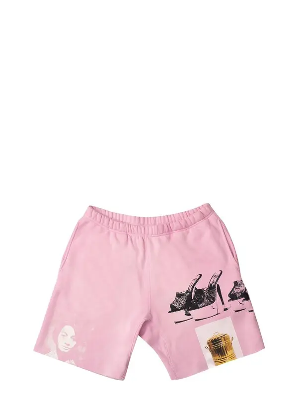 LADYCOTTON X Sylvie Fleury Shopping Cart Sweatshorts - Pink