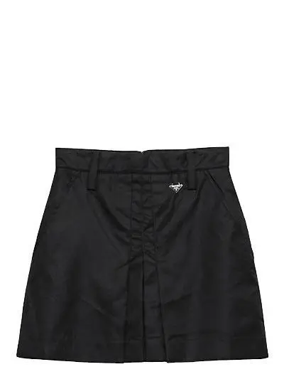 Prada Re-nylon Pleated Mini Skirt - Black