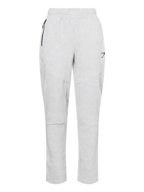 GYMSHARK Interlock Tech Slim-fit Cotton-jersey Joggers - Grey