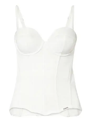 SAVAGE X FENTY Centre Fold Strapless Corset - Hazy White