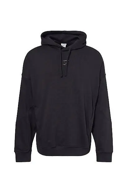 GYMSHARK Power Oversized-fit Cotton-jersey Hoody - Black