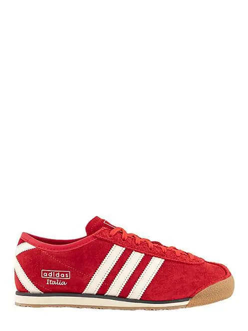 Adidas Italia 70s Suede Low-top Sneakers - Red Cream White Silver M