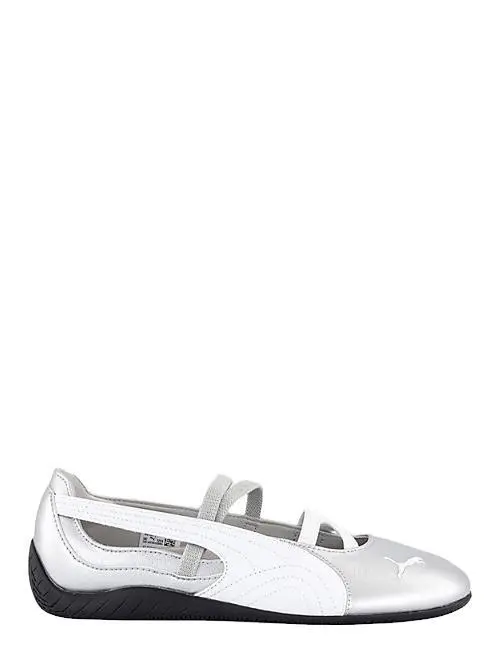 PUMA Speedcat Ballet Metallic-leather Low-top Trainers - Puma Silver Puma White