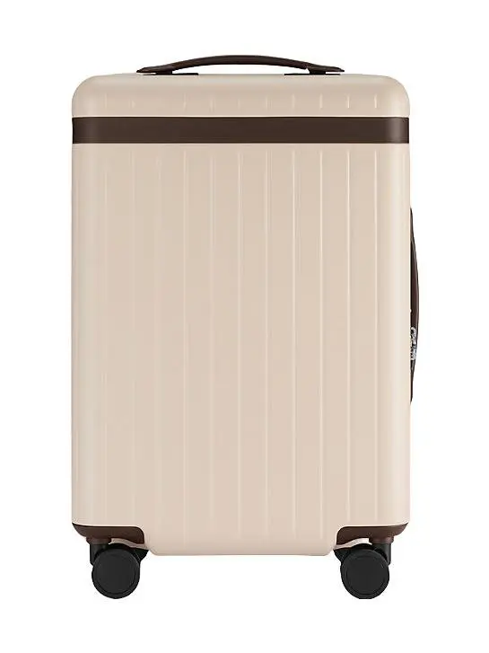 CARL FRIEDRIK The Carry-on 4-wheel Polycarbonate Suitcase 55cm - Beige / Chocolate