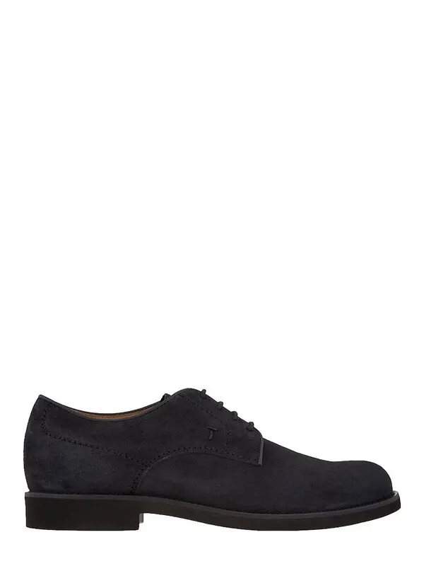 TOD'S Suede Derby Shoes - Navy