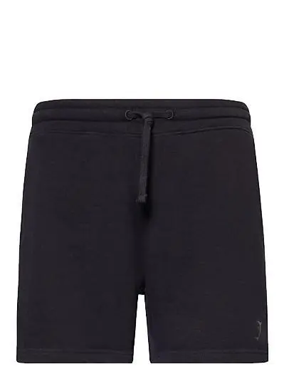 GYMSHARK Relaxed-fit Cotton-jersey Shorts - Black