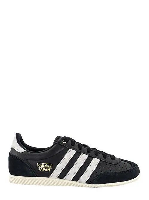 Adidas Japan Perforated Leather Low-top Trainers - Black White Core