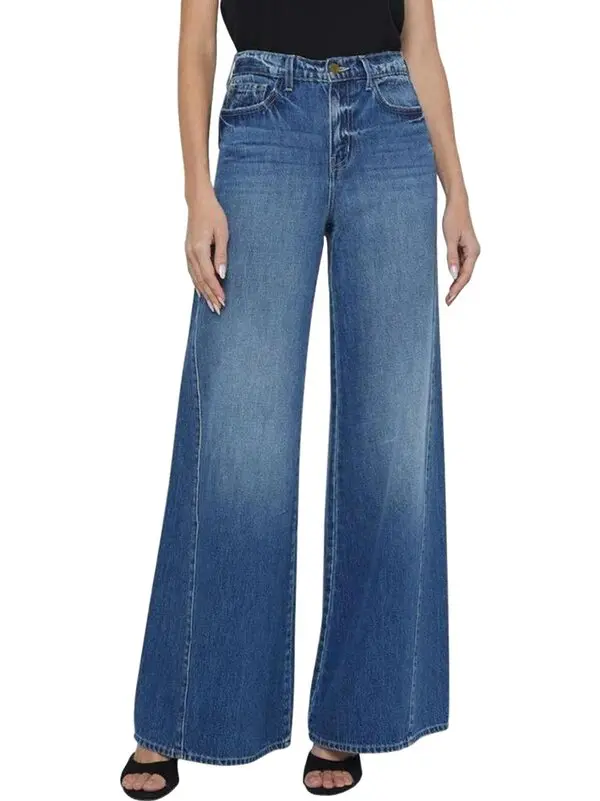 L & Apos;AGENCE Beau Wide-leg Jeans - Mdblue