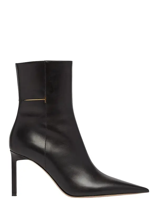TOM FORD Julianne Leather Booties - Black
