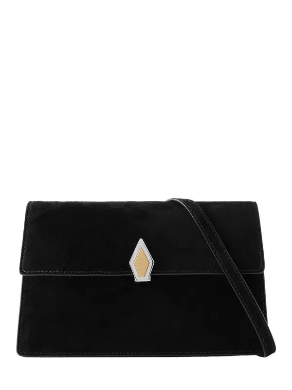 METIER Parallel 22 Small Suede Shoulder Bag - Black