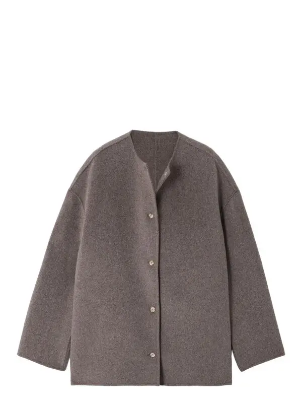 Loulou De Saison Oversized Wool And Cashmere-blend Jacket - Brown