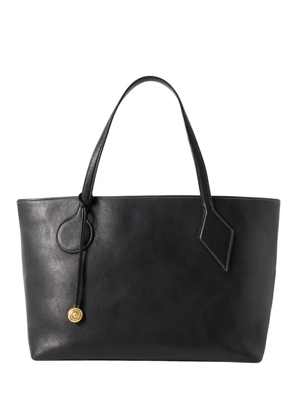 LIFFNER Sprout Large Leather Tote - Black