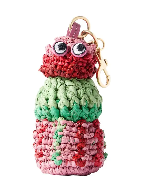 ANYA HINDMARCH Sea Urchin Raffia Bag Charm - Multi
