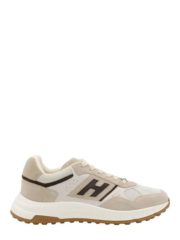 Hogan Round Toe Sneakers - Beige-brown