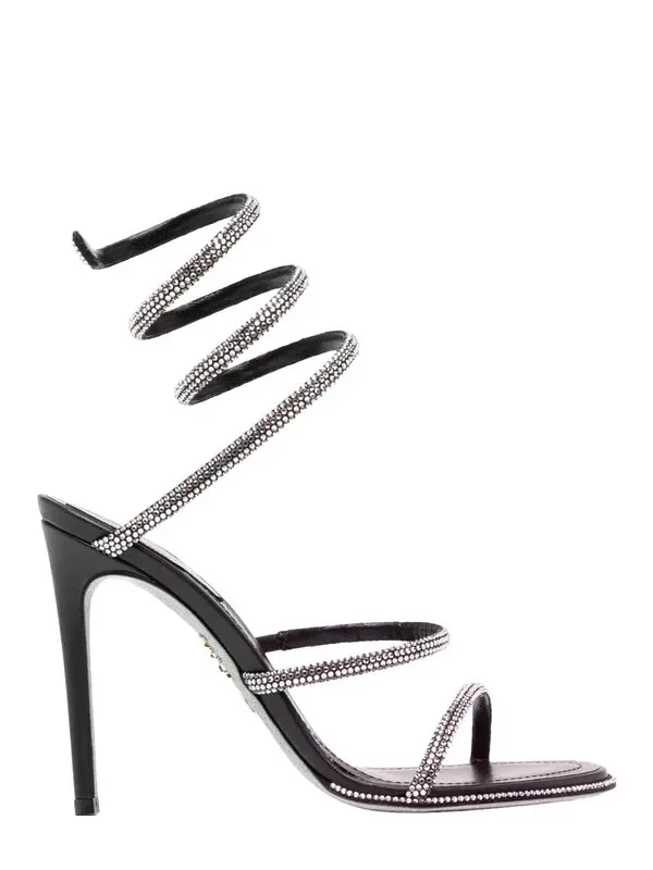Rene Caovilla 110mm Cleo Embellished Sandals - Black