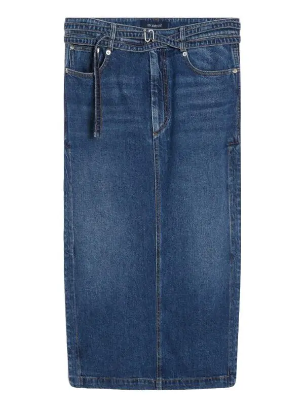Max Mara Denim Pencil Skirt - Midnightblue