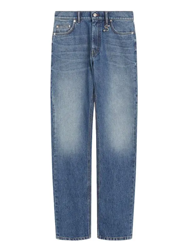 Max Mara Low-rise Straight-leg Jeans - Midnightblue