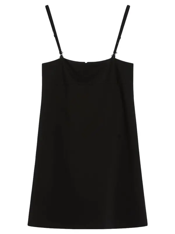 Max Mara Knit Mini Dress With Cut Out - Black