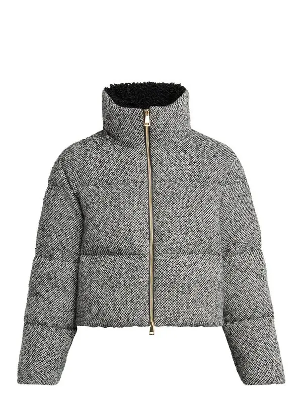 Moncler Brezesse Wool-blend Short Down Jacket - Blkpat