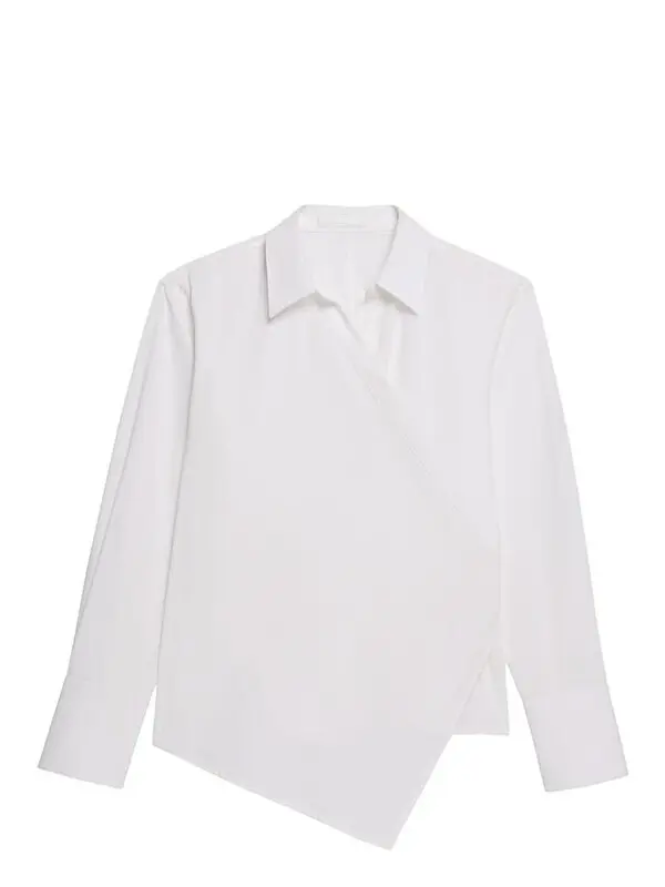 Helmut Lang Long-sleeve Wrap Shirt - White - 100