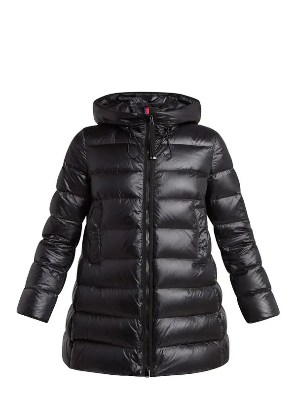 Moncler Suyenne Hooded Long Down Parka - Black