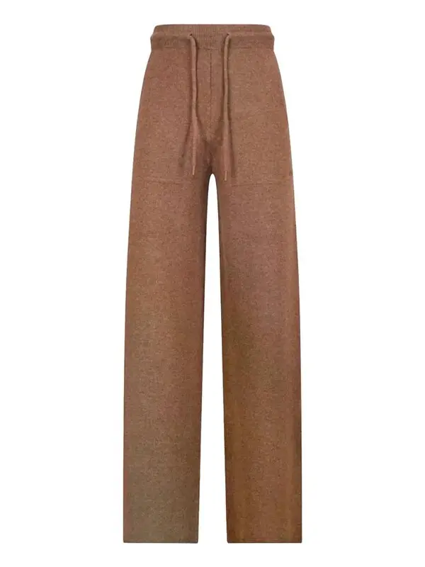 Max Mara Knitted-texture Drawstring Trousers - Brown