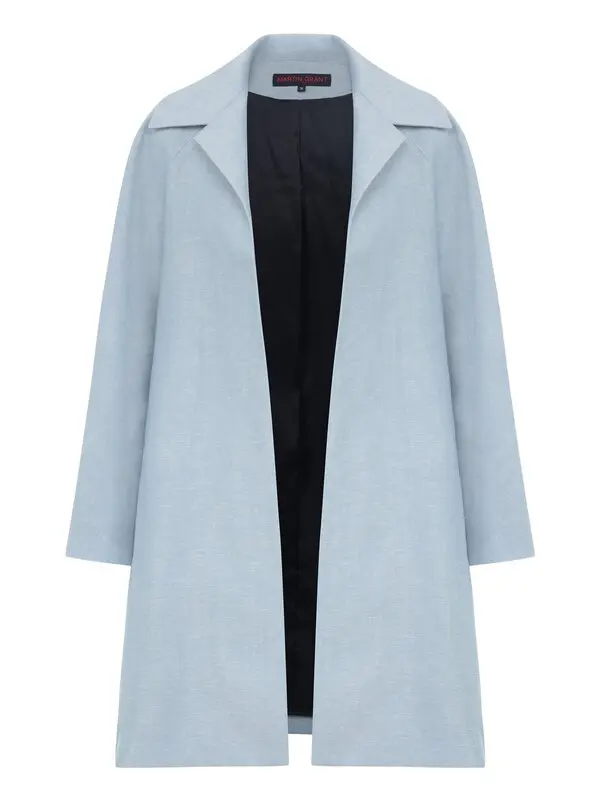 Martin Grant A-line Coat - Light Blue