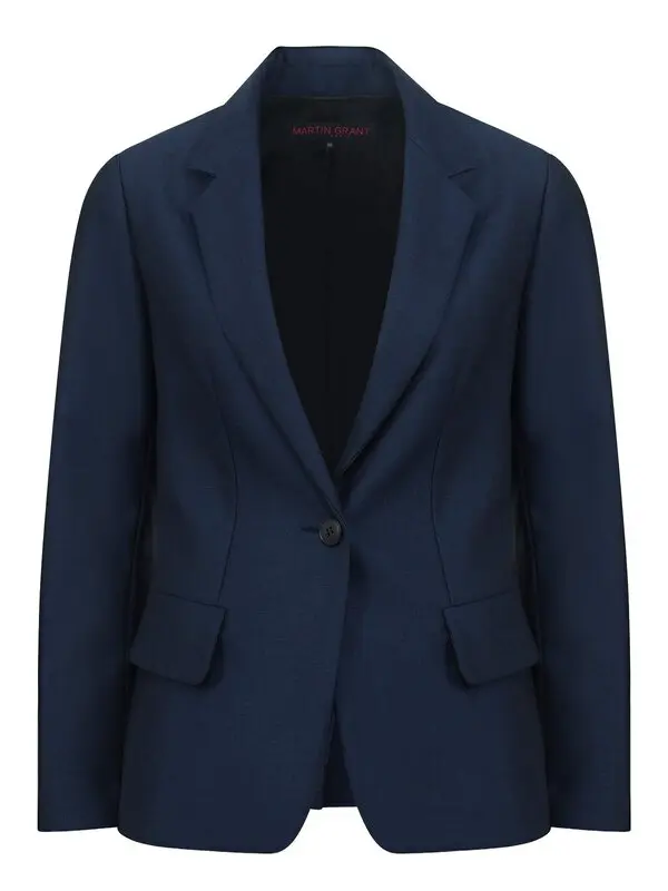 Martin Grant Garcon Wool Jacket - Navy
