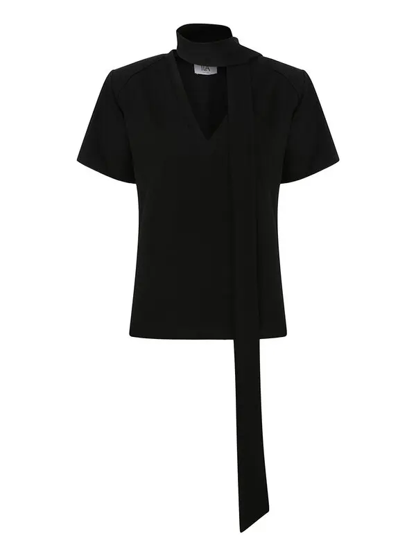 Ila Lola V-neck Shirt - Black