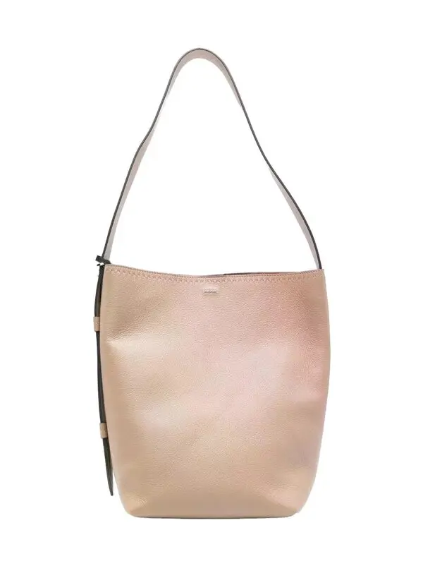 Max Mara Archetipo Leather Bucket Bag - Neutrals
