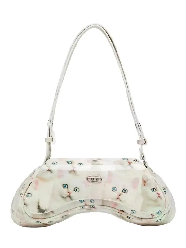 DIESEL® Play-glossy Shoulder Bag - White