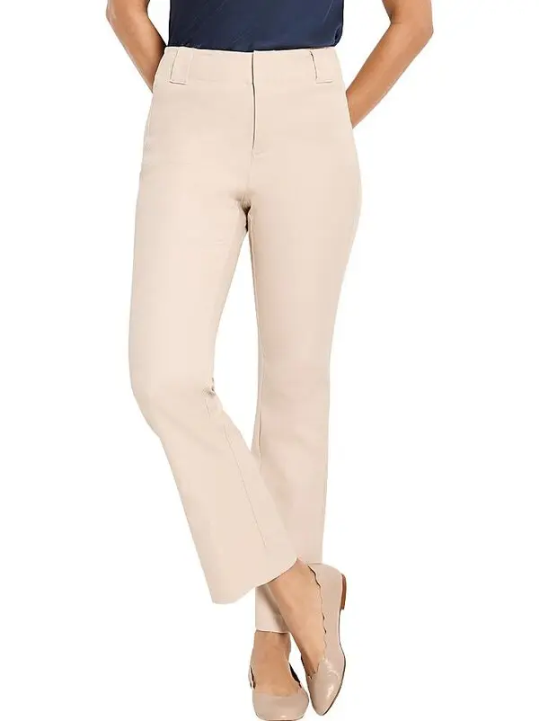 NIC+ZOE Demi Bootcut Bi Stretch Trousers - Chamois