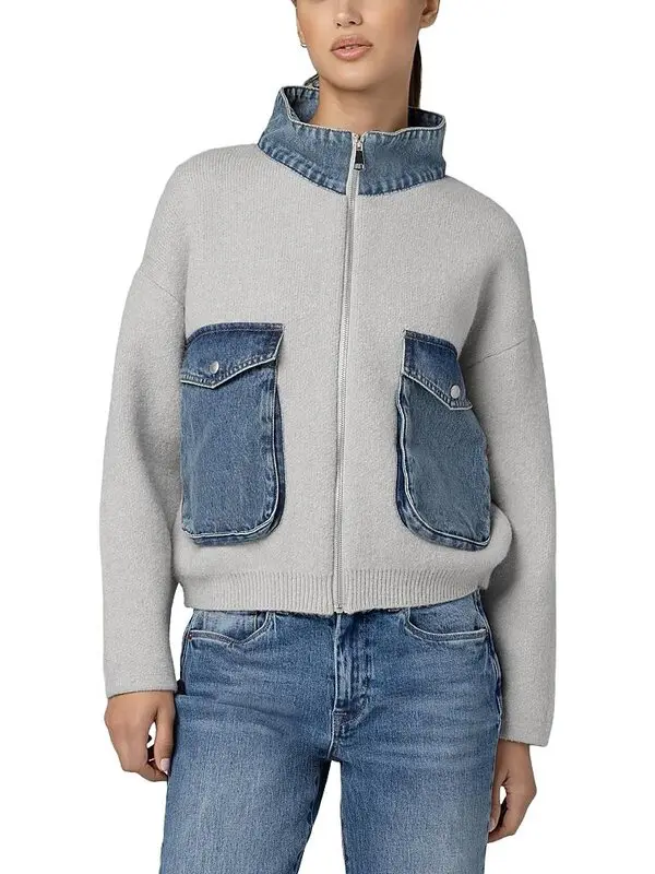 Blanknyc Denim Knit Sweater Shacket - Hitting Stride