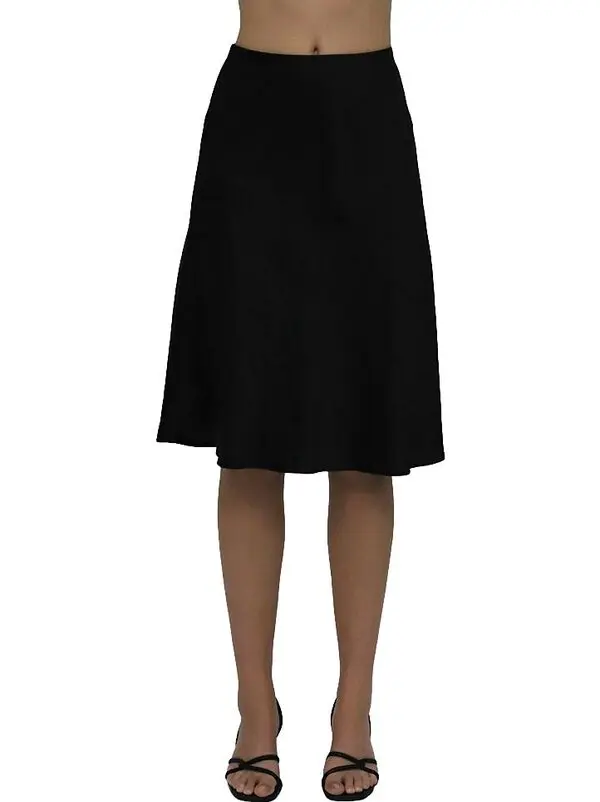 Rosetta Getty Bias Silk Skirt - Black