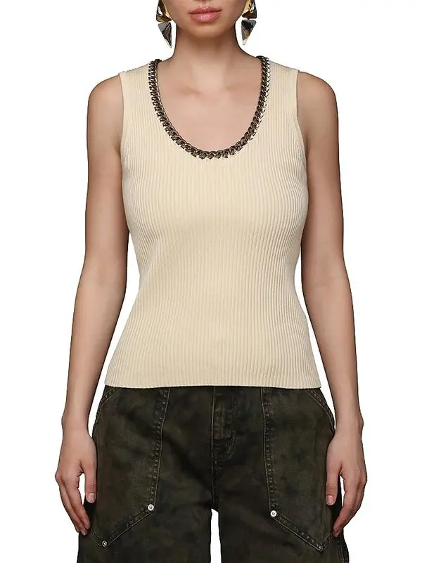 Avec Les Filles Embellished Tank Top - Gelato