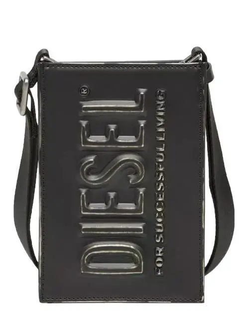 DIESEL® Mini Dsl Crossbody Bag - Black