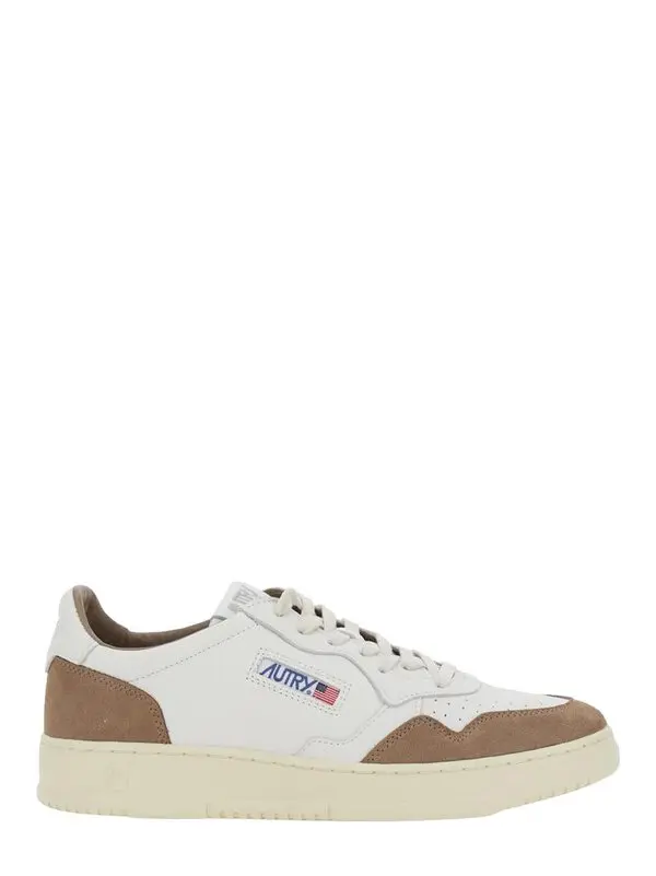 AUTRY Medalist Low Top Sneakers With Side Logo - White