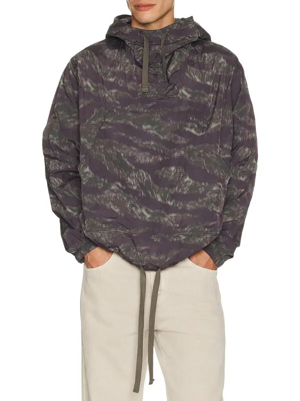 BEAMS Mil Smock Hooded Jacket - Tiger Stripe