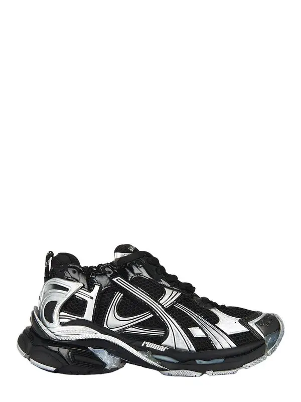 Balenciaga Runner Sneaker - Black & Silver
