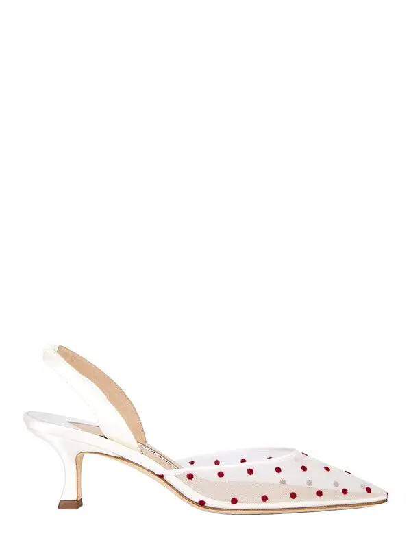 Manolo Blahnik Carolyne 50 Pump - Yoth & Light Cream
