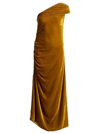 Erika Cavallini Maxi One-shoulder Dress - Yellow