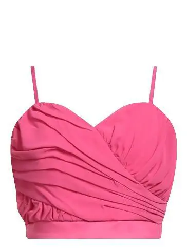 FRACOMINA Georgette Crop Top - Fuchsia
