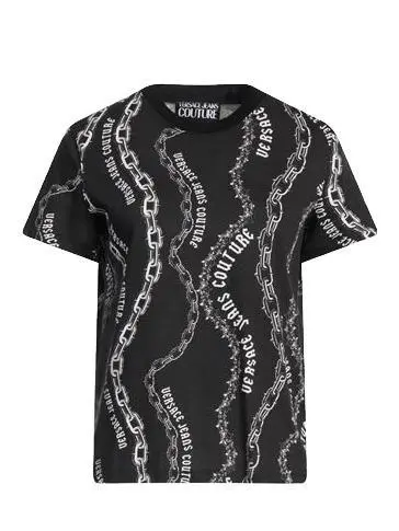 Versace Printed Cotton T-shirt - Black