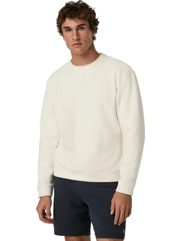 Vuori Beach Fleece Crewneck T-shirt - Bone Heather