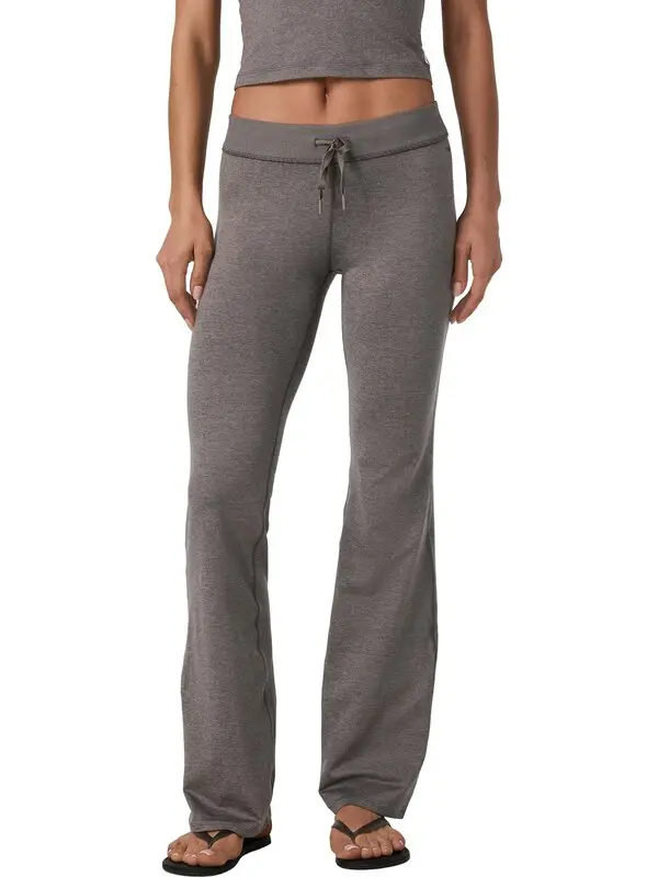 Vuori Halo Low Rise Slim Flare Pants - Chia Heather