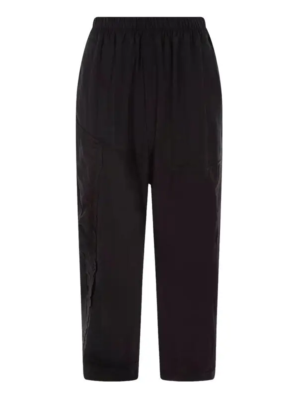 By Walid Floral-embroidered Trousers - Black