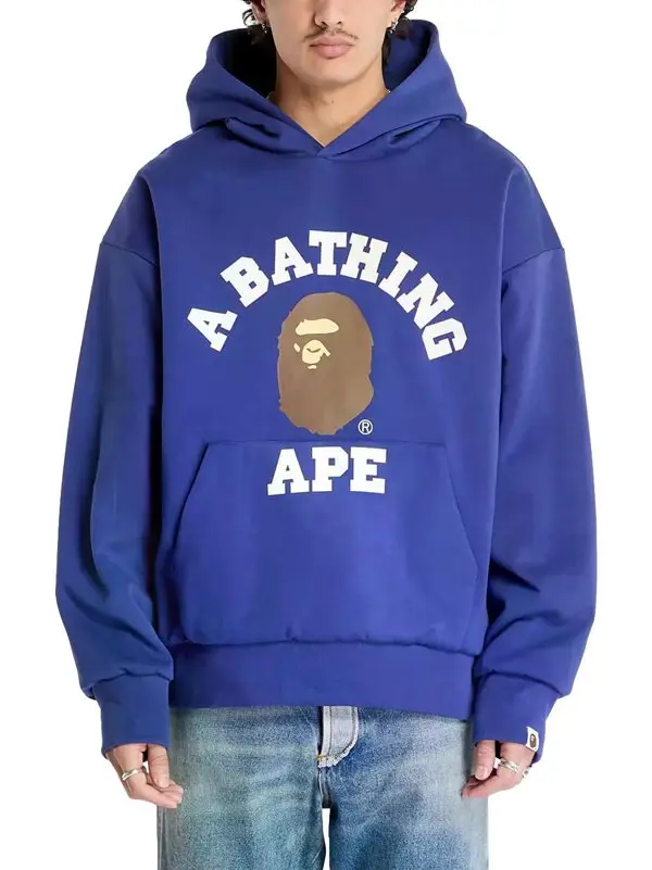 A BATHING APE Logo-print Hoodie - Blue